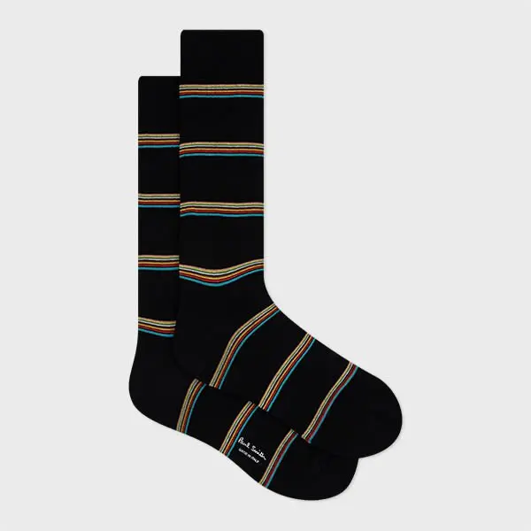 Paul Smith Signature Stripe Socks - Black
