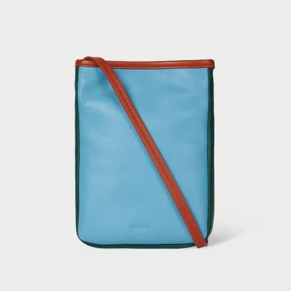 Paul Smith Color-block Leather Pouch - Blue