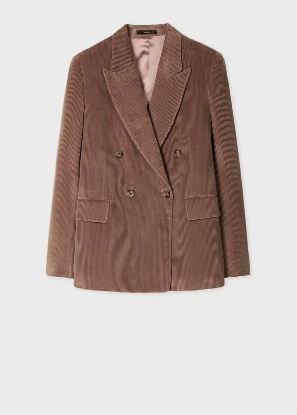 Paul Smith Cord Double-breasted Blazer