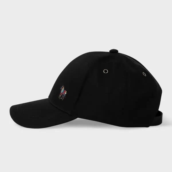 Paul Smith Organic Cotton Baseball Cap - Black