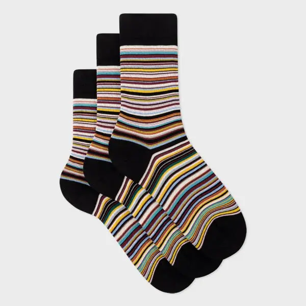 Paul Smith Signature Stripe Socks Three-pack - Multicolour