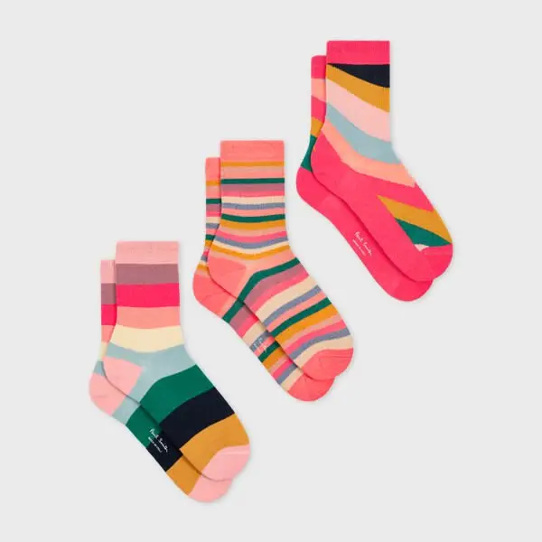 Paul Smith Swirl Socks Three-pack - Multicolour