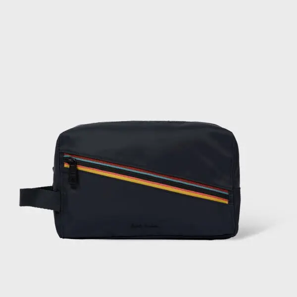 Paul Smith Artist Stripe Wash Bag - Blue