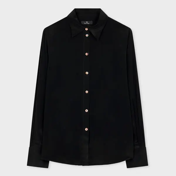 Paul Smith Silk-blend Blouse - Black