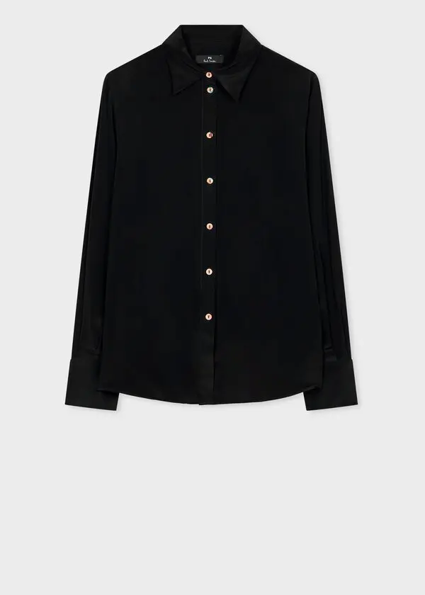 Paul Smith Silk-blend Blouse - Black