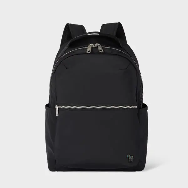 Paul Smith Recycled Polyester 'zebra' Backpack - Black