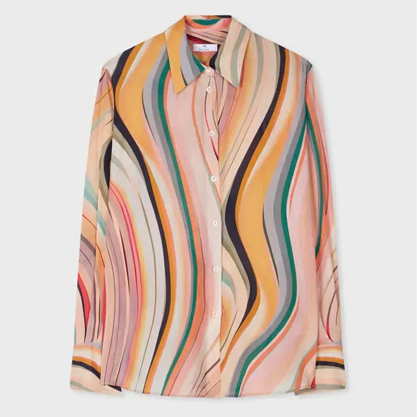 Paul Smith Silk-blend Printed Shirt - Multicolour