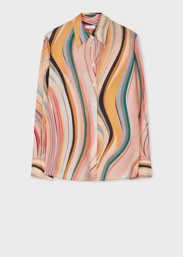 Paul Smith Silk-blend Printed Shirt - Multicolour