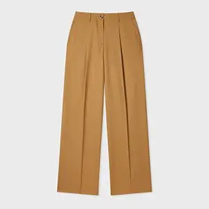 Paul Smith Wool Hopsack Wide-leg Trousers