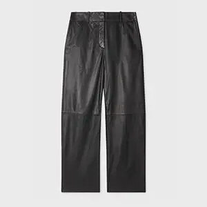 Paul Smith Leather Straight-leg Trousers