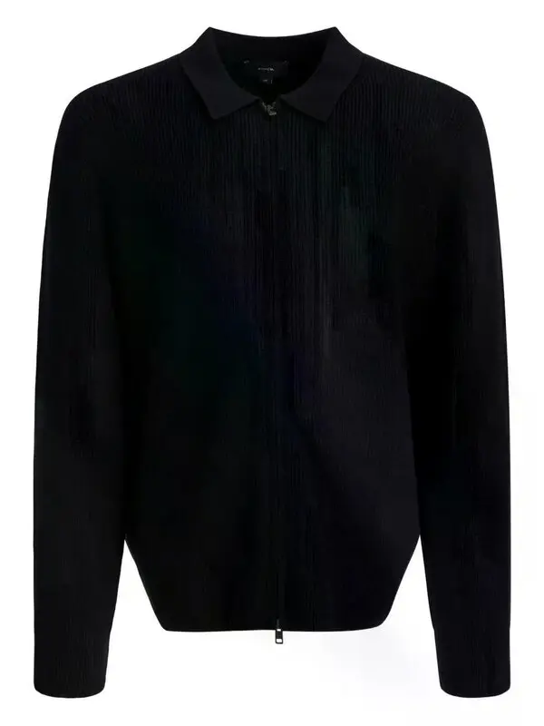 Vince Zip-up Ribbed Jacket