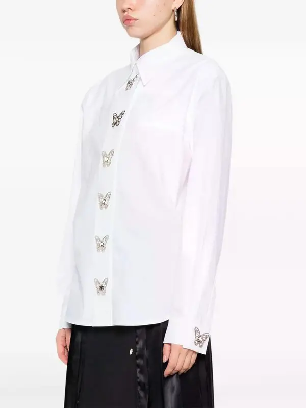 CHOPOVA LOWENA Butterfly-embellished Shirt