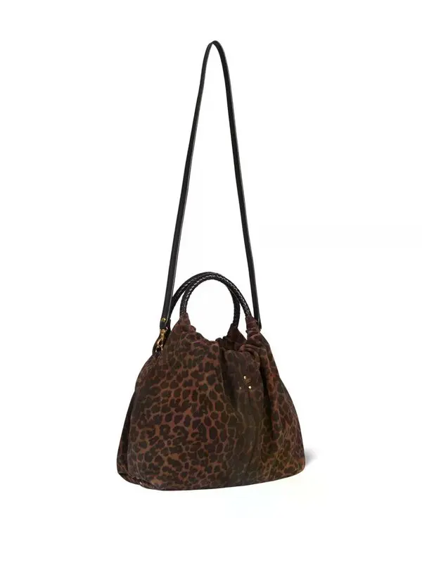 Jérôme Dreyfuss Gordi M Leopard Print Tote Bag