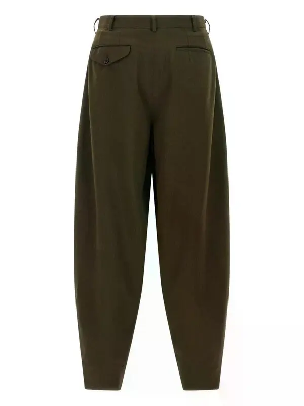 Comme Des Garçons Herringbone Pleated Trousers
