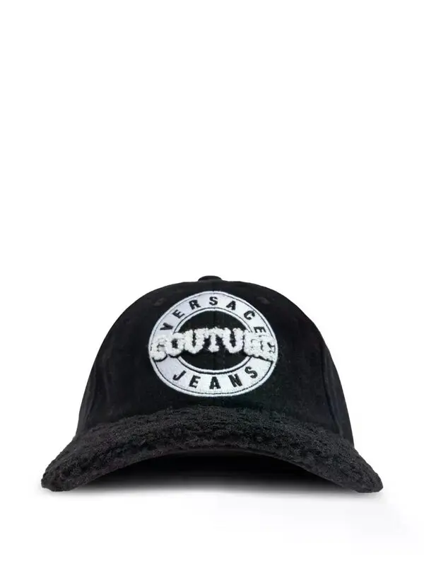 Versace Logo-patch Baseball Cap - Black