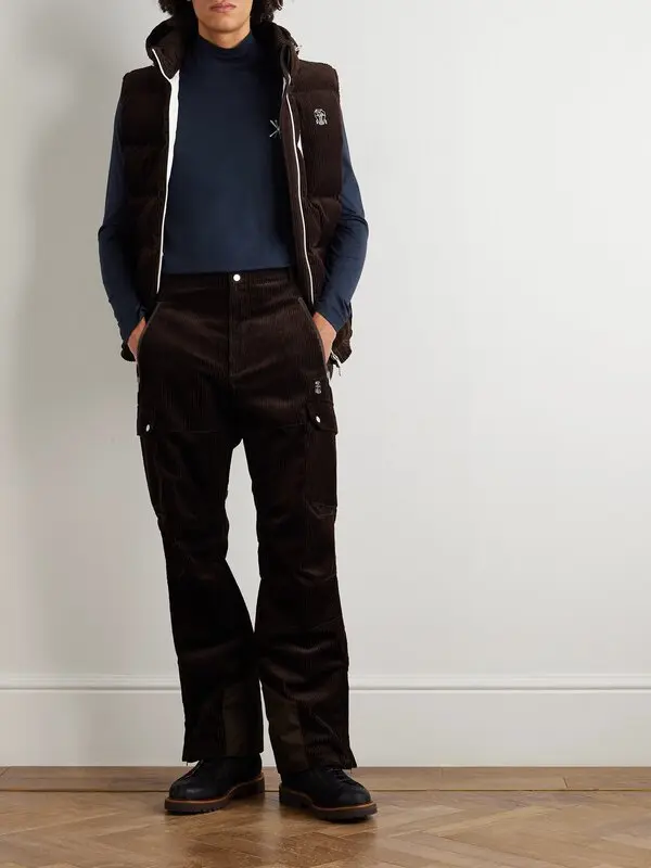 Brunello Cucinelli Slim-fit Logo-print Stretch-silk Jersey Base Layer
