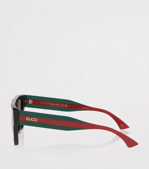 Gucci Acetate Rectangle Sunglasses - Black