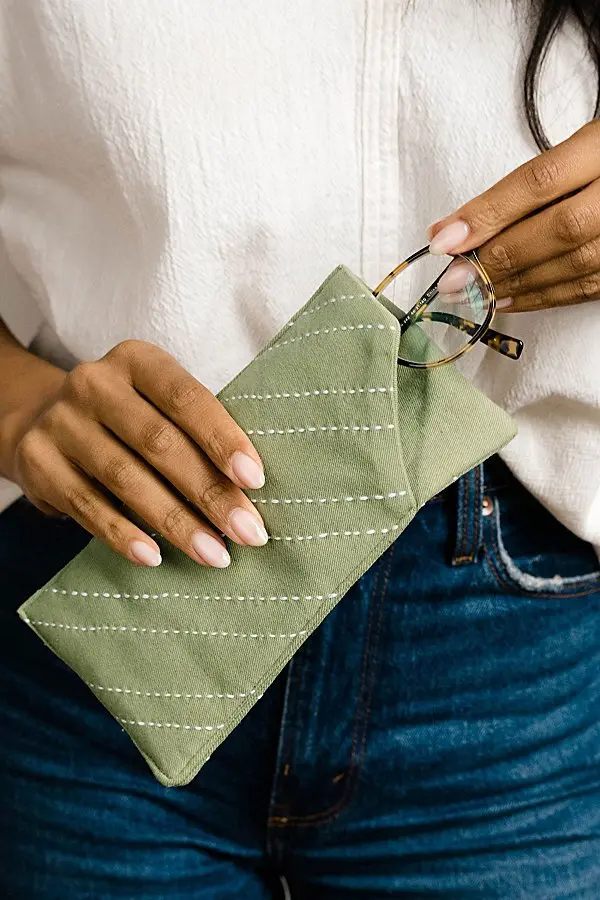 ANCHAL Glasses Case - Sage
