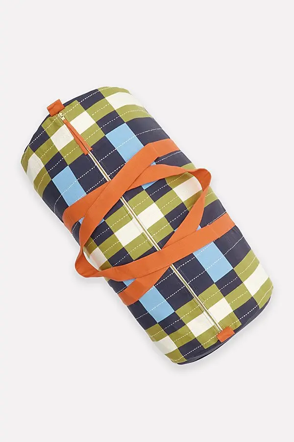 ANCHAL Lattice Canvas Duffle Bag