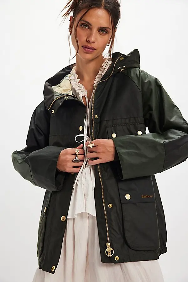Barbour Keeley Waxed Jacket - Ferne
