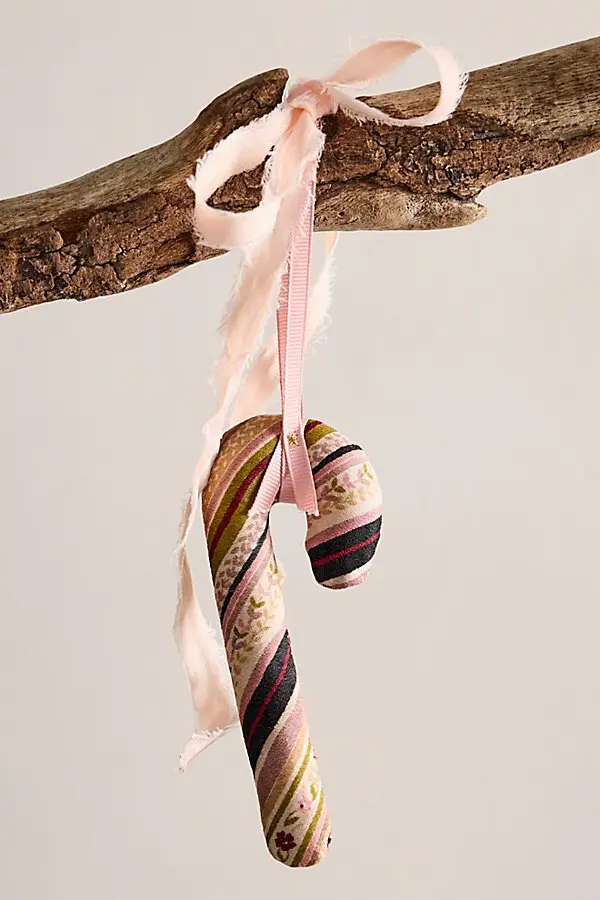 SISSEL EDELBO Candy Cane Ornament - Kantha