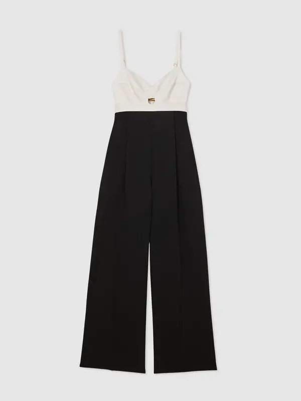 REISS Darcey Atelier Colorblock Jumpsuit