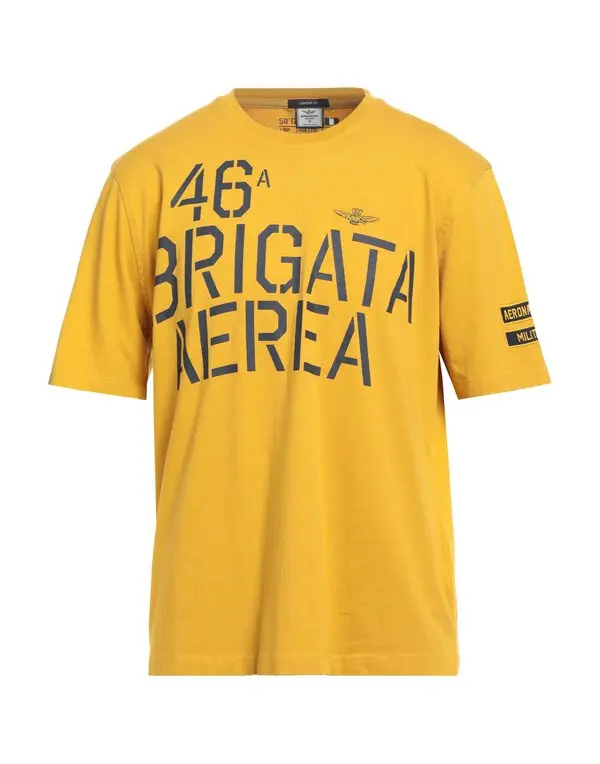 AERONAUTICA MILITARE T-shirt Size Cotton - Yellow