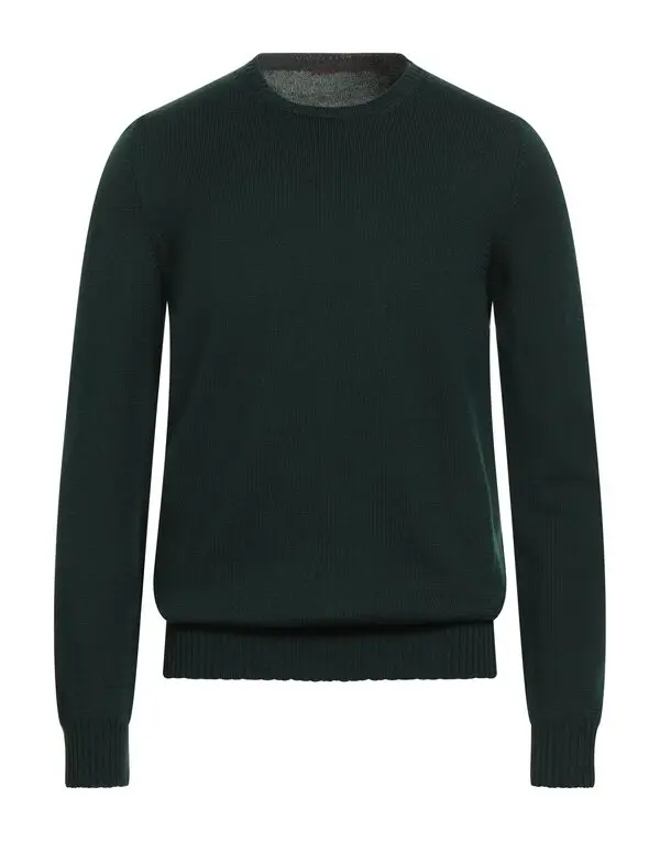 VIADESTE Dark Virgin Wool Crewneck Sweater