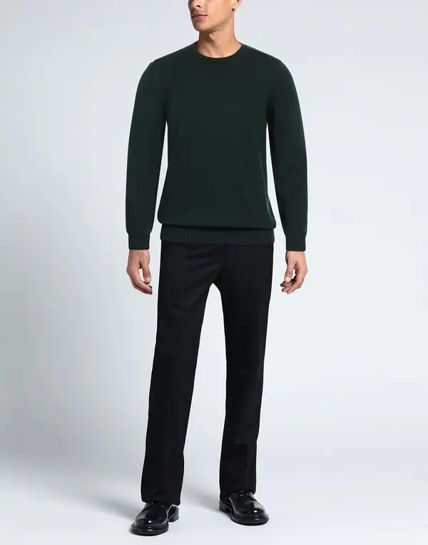 VIADESTE Dark Virgin Wool Crewneck Sweater