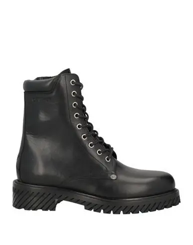 OFF-WHITE™ Leather Ankle Combat Boots