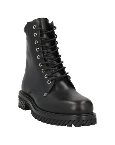 OFF-WHITE™ Leather Ankle Combat Boots