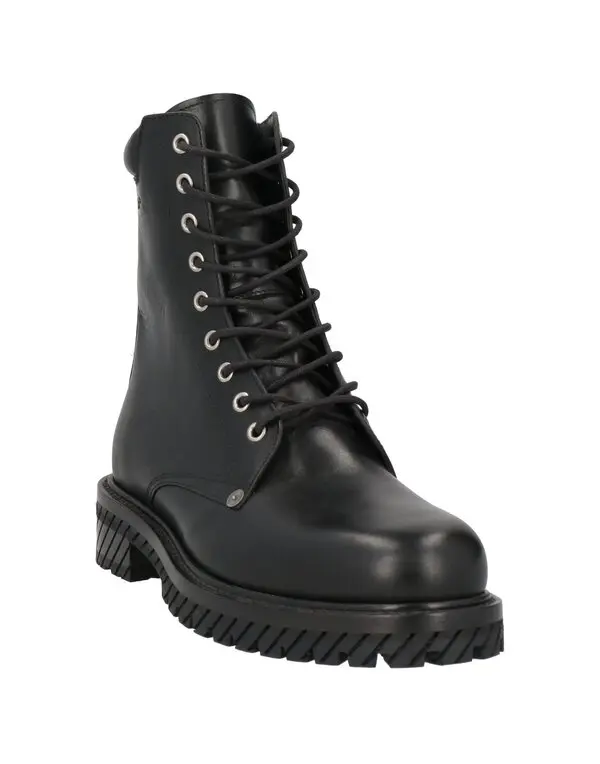 OFF-WHITE™ Leather Ankle Combat Boots