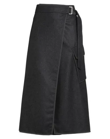 Brunello Cucinelli Midi Virgin Wool Wrap Skirt