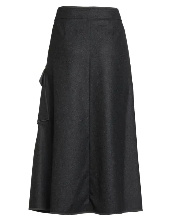 Brunello Cucinelli Midi Virgin Wool Wrap Skirt