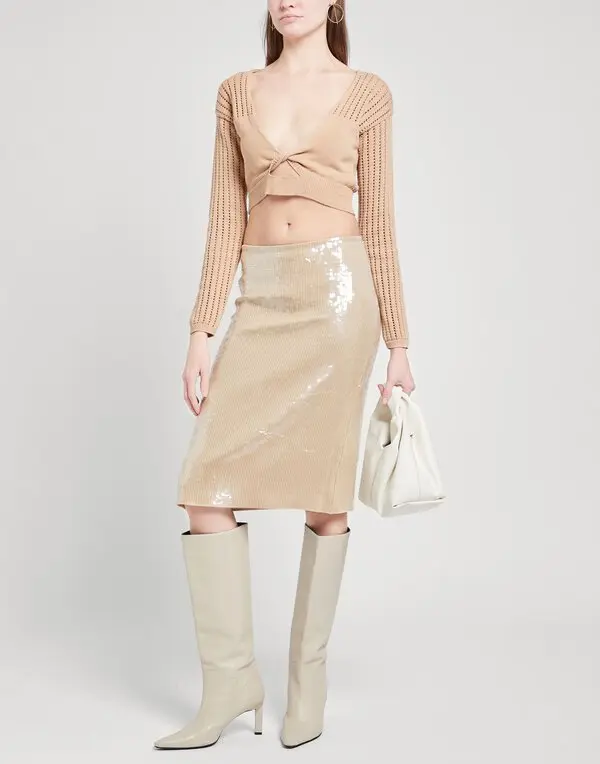 KONTATTO Knitted Cotton Sweater - Beige