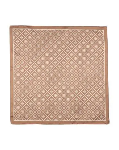 Tory Burch Scarf Dark Polyester, Silk - Beige