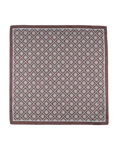 Tory Burch Scarf Dark Polyester, Silk - Brown