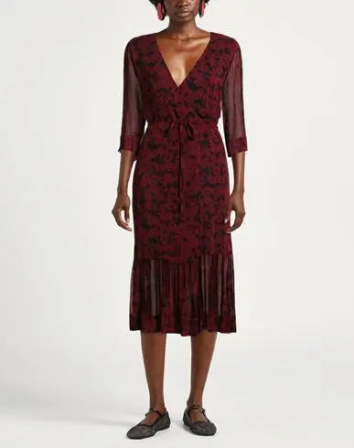 GANNI Midi Wrap Dress