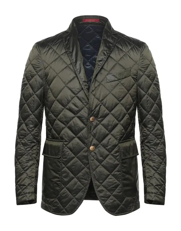 BORGIA  MILANO Quilted Jacket - Green