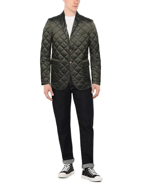 BORGIA  MILANO Quilted Jacket - Green