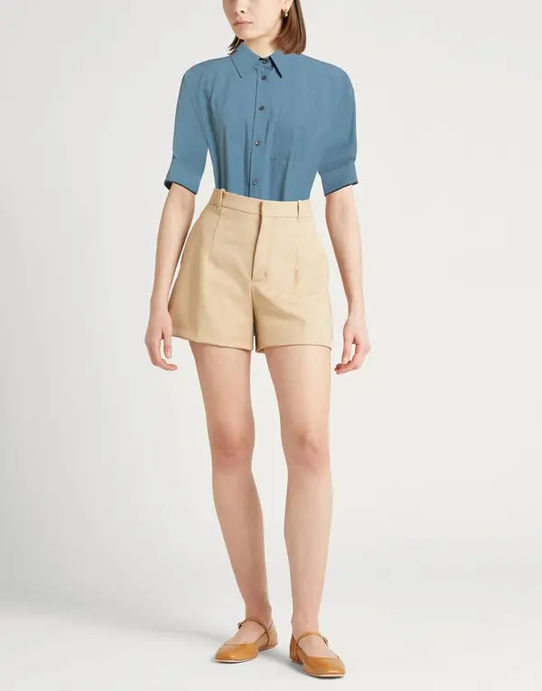 Brunello Cucinelli Cotton Poplin Shirt With Appliqués