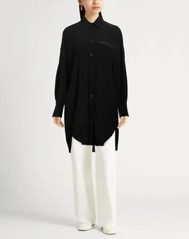 Brunello Cucinelli Long Sleeve Georgette Shirt With Appliqués