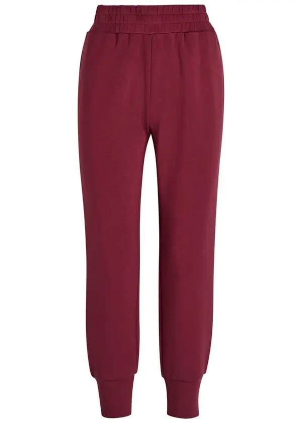 Varley The Slim Cuff 27.5 Stretch-jersey Sweatpants - Maroon