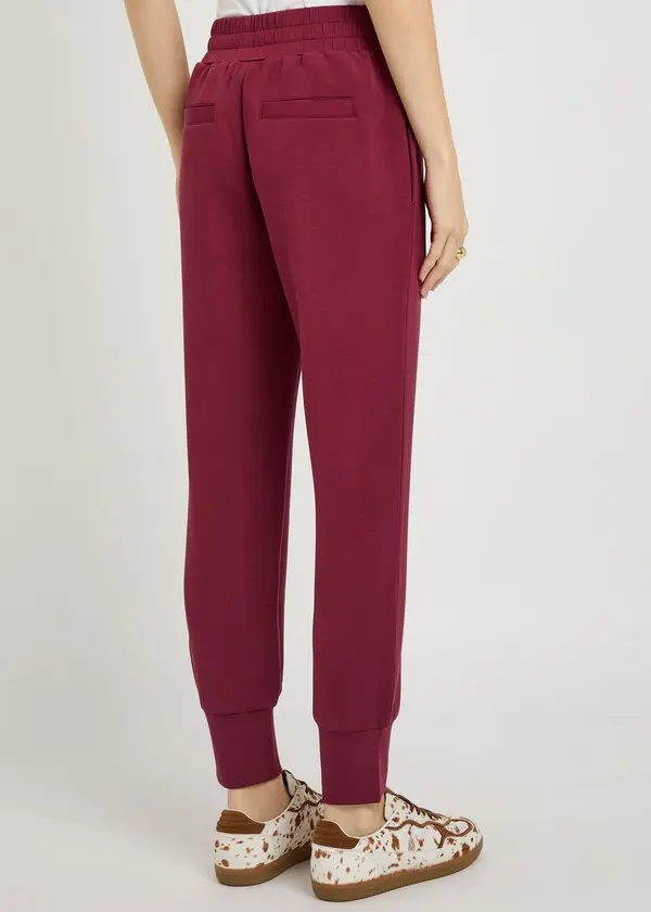 Varley The Slim Cuff 27.5 Stretch-jersey Sweatpants - Maroon