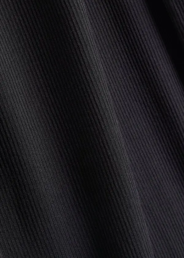 SKIMS Ribbed Stretch-modal Maxi Dress - Black