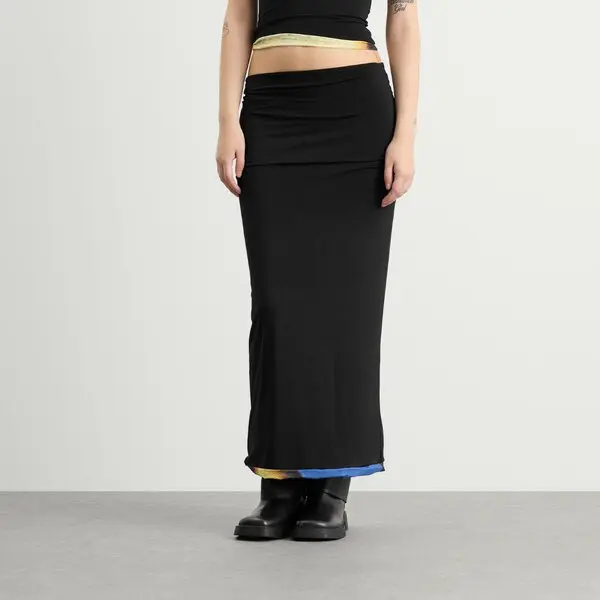 FENERS Tu X Mi Printed Midi Skirt - Night