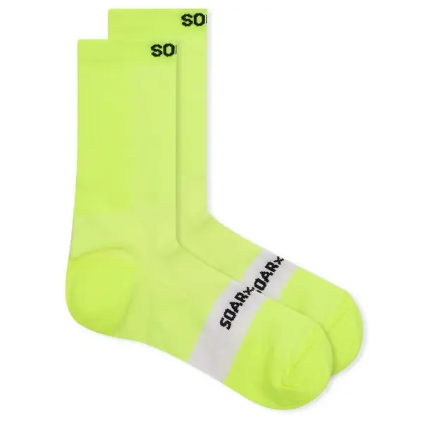 SOAR Crew Socks - Fluo Yellow