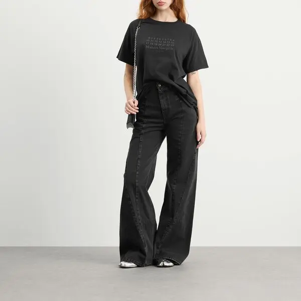 MAISON MARGIELA Step Waist Wide Leg Jeans
