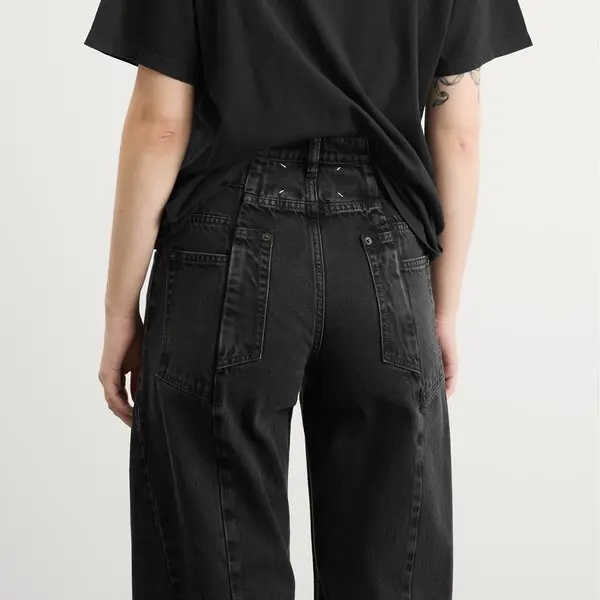 MAISON MARGIELA Step Waist Wide Leg Jeans