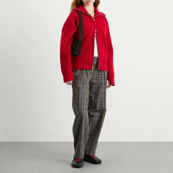 DAMSON MADDER Fia Check Trousers